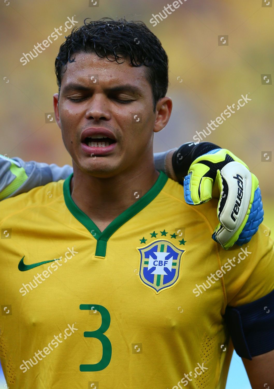 Thiago Silva Brazil Sings His Sides Editorial Stock Photo - Stock Image ...