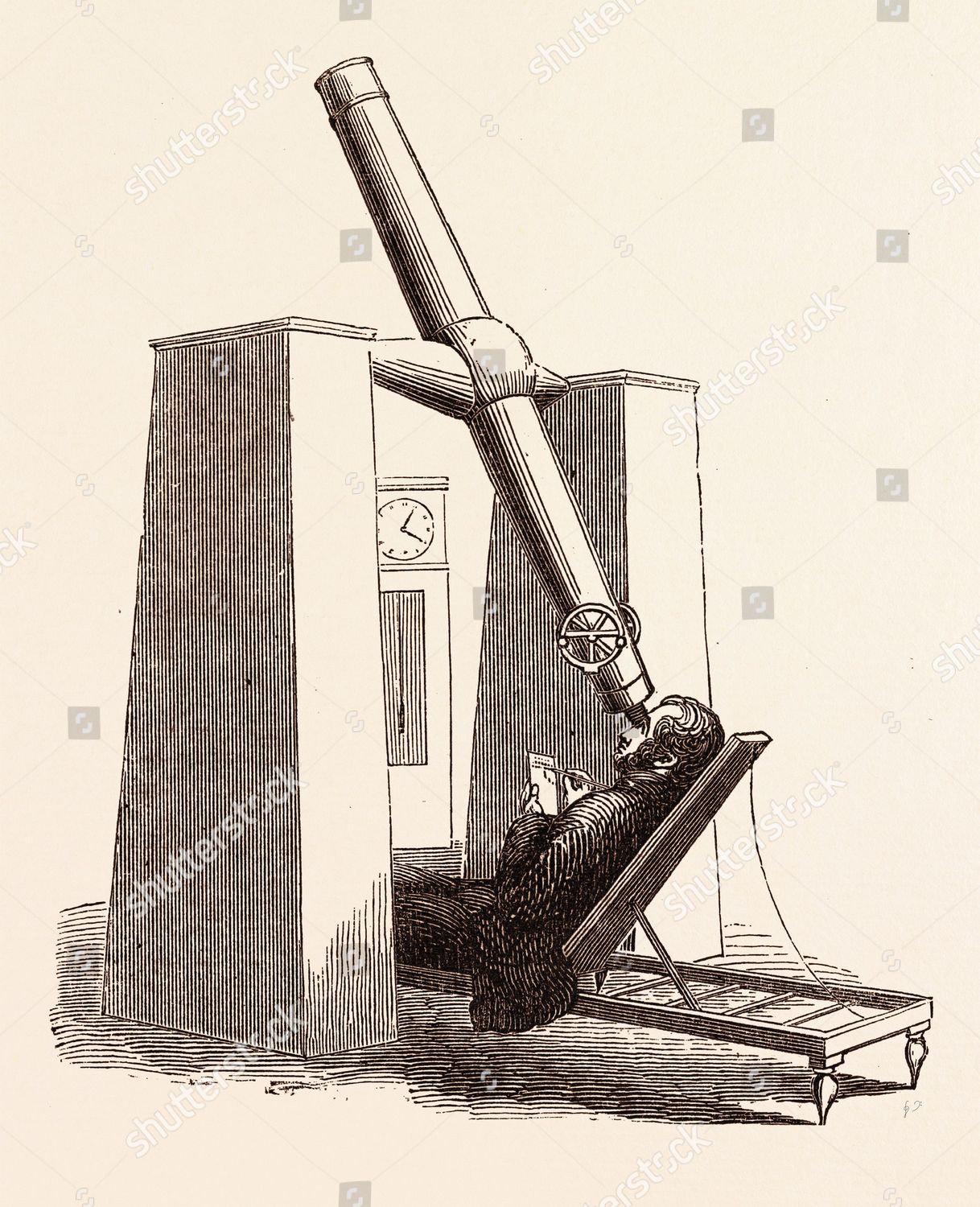 Transit Instrument Consists Achromatic Telescope Which Editorial Stock ...