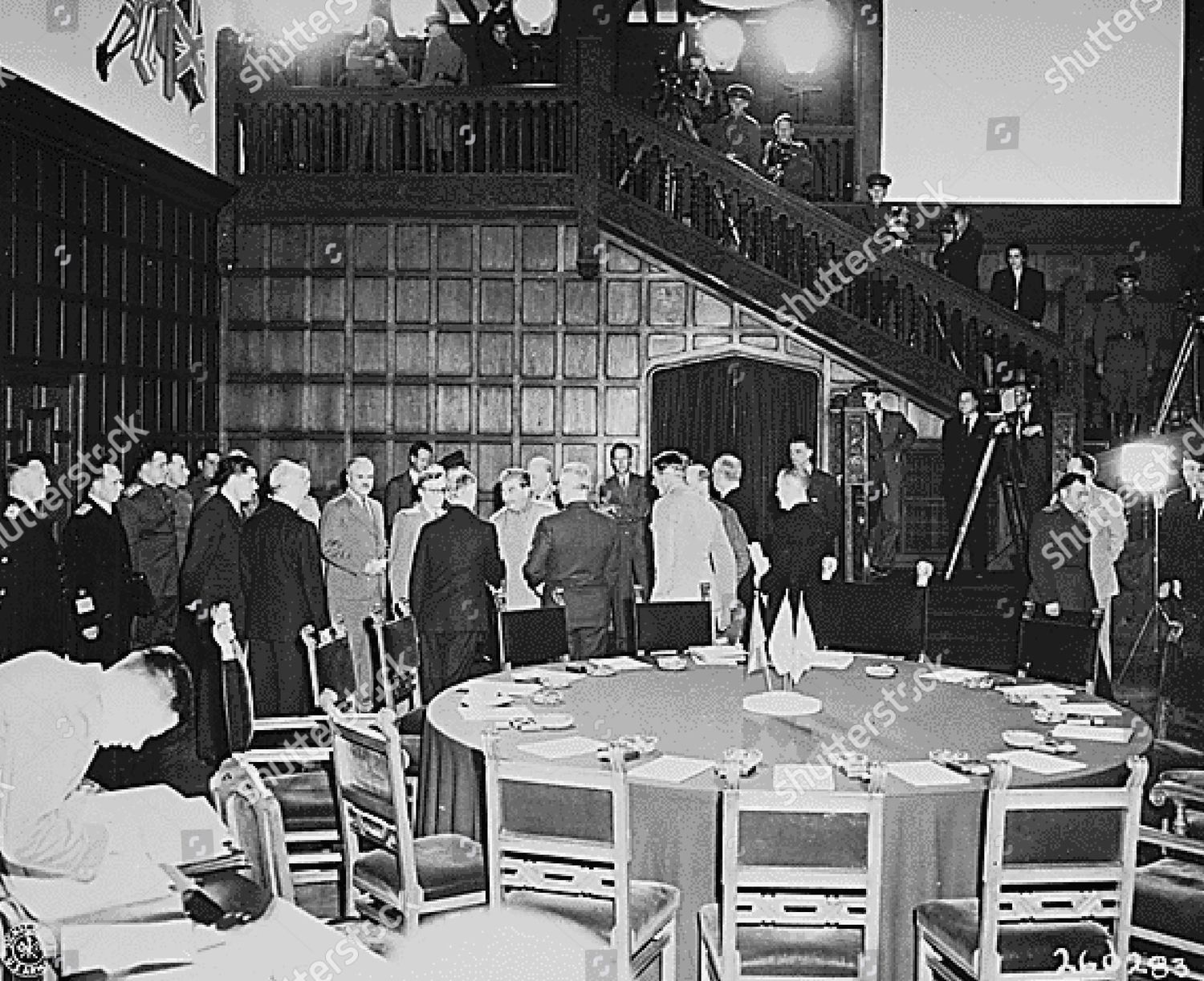 Delegates Potsdam Conference Germany Preparing Leave Editorial Stock ...