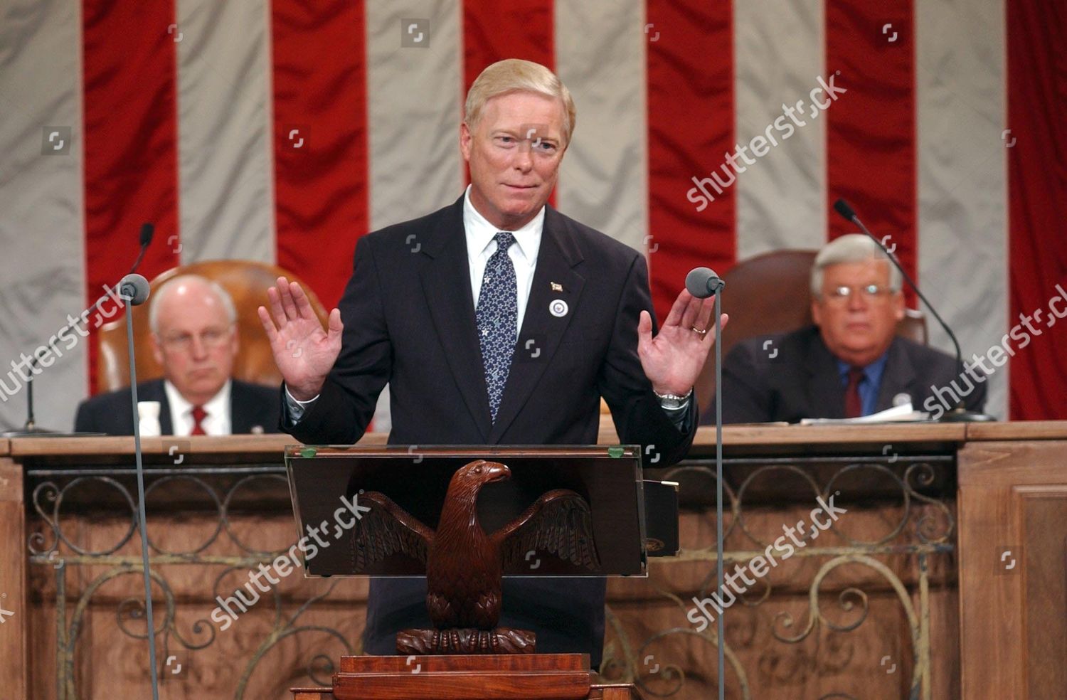 House Minority Leader Richard Gephardt Listening Editorial Stock Photo ...