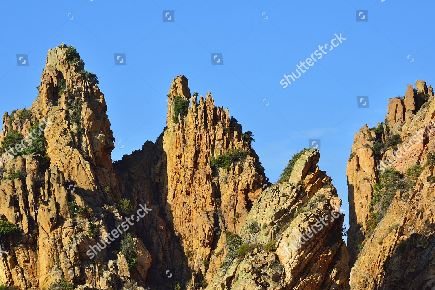 Weathered Sandstone Cliffs Calanques De Piana Editorial Stock Photo ...