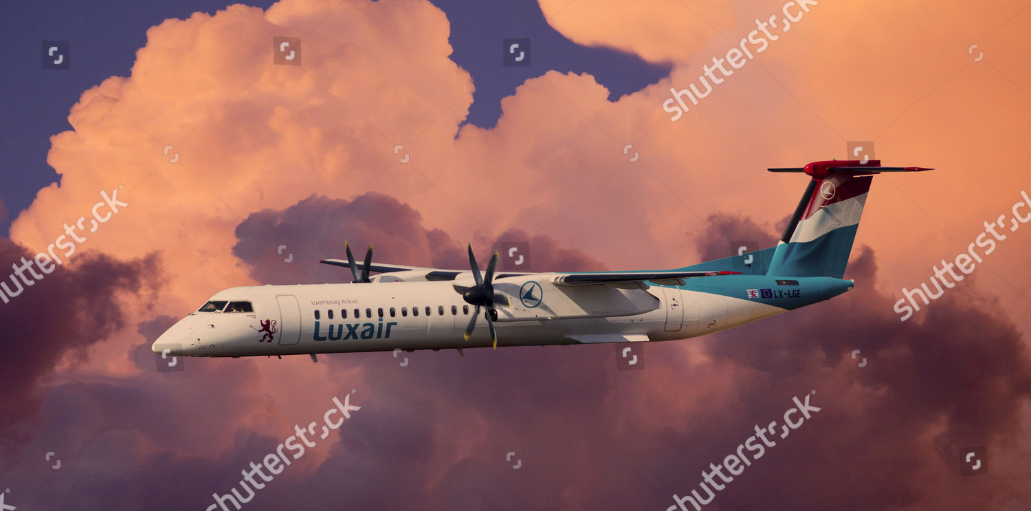 Luxair De Havilland Canada Dhc8402q Dash Editorial Stock Photo - Stock ...