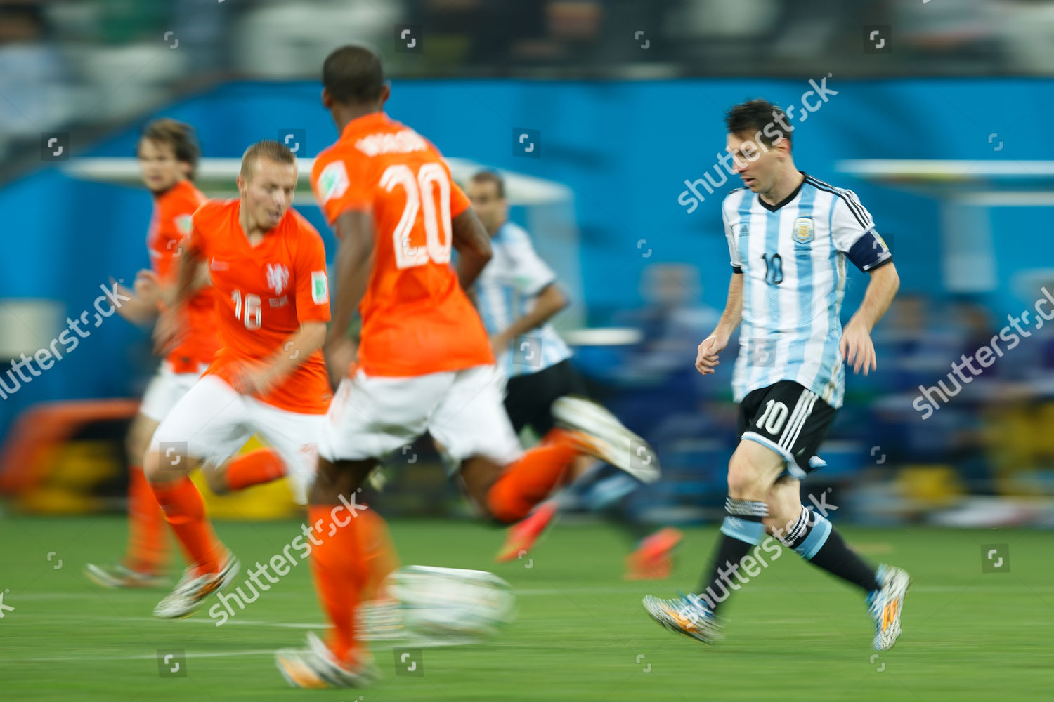 Motion Blur Lionel Messi Argentina Editorial Stock Photo - Stock Image ...