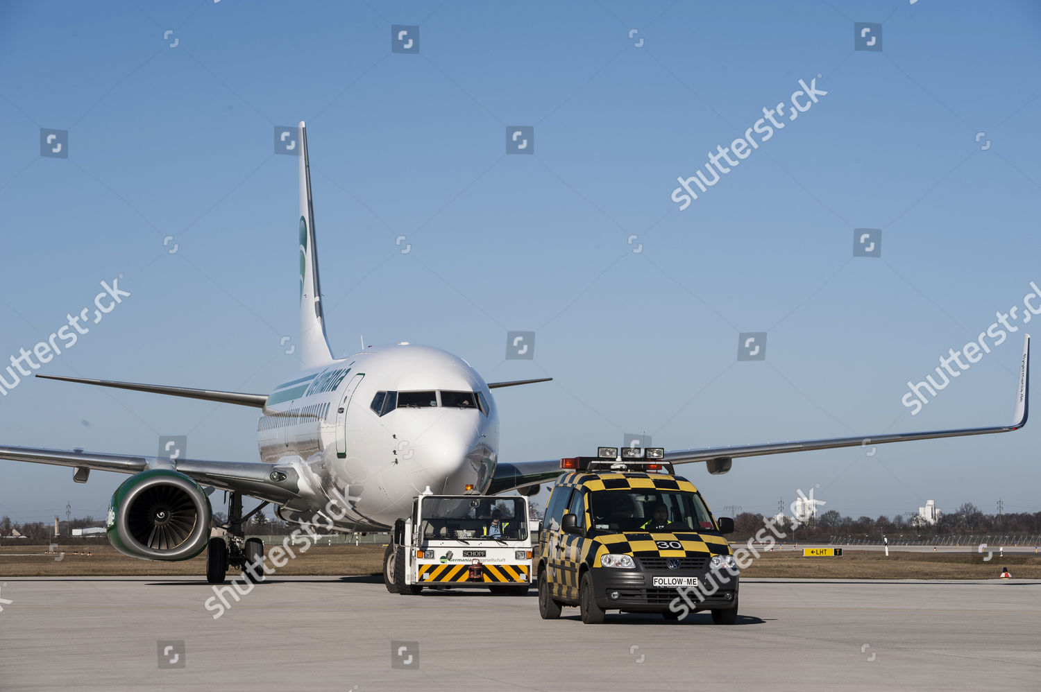 Aircraft Followme Car Airport Berlin Brandenburg Editorial Stock Photo ...