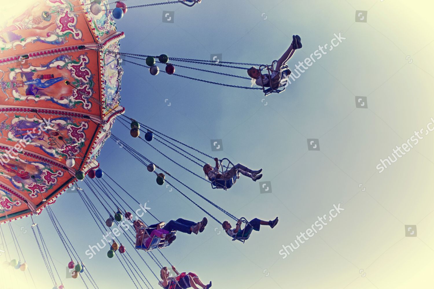 Chairoplane Swing Ride Oktoberfest Munich Upper Editorial Stock Photo ...