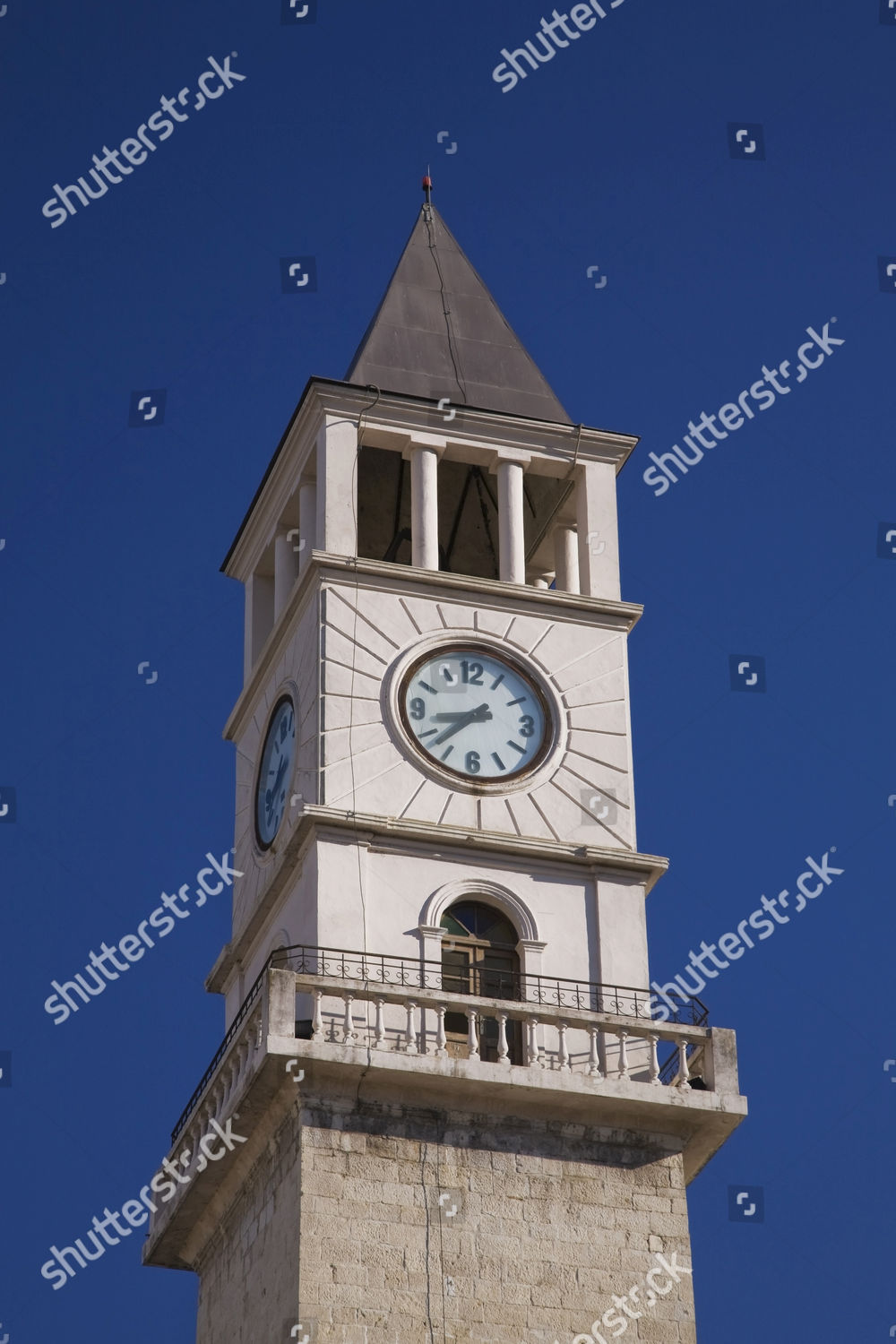 Clock Tower Tirana Built 1822 Tirana Editorial Stock Photo - Stock ...