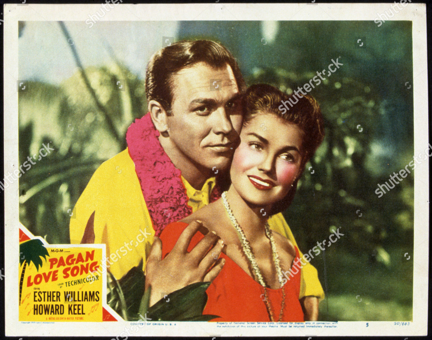 Film Stills Pagan Love Song 1950 Editorial Stock Photo - Stock Image ...