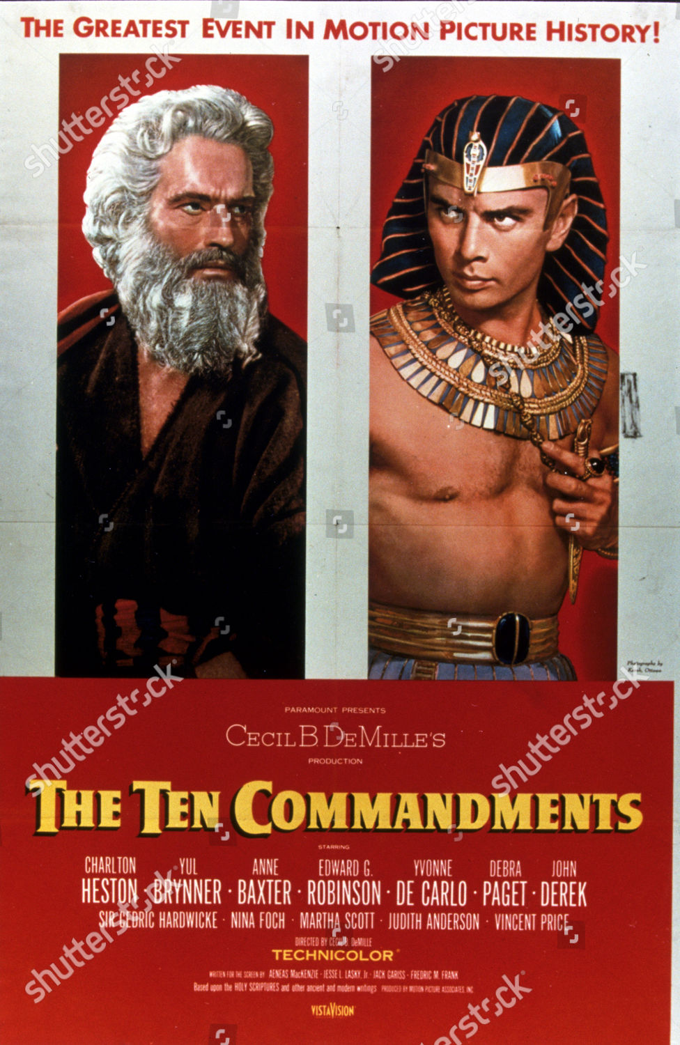 Ten Commandments Poster Editorial Stock Photo - Stock Image | Shutterstock