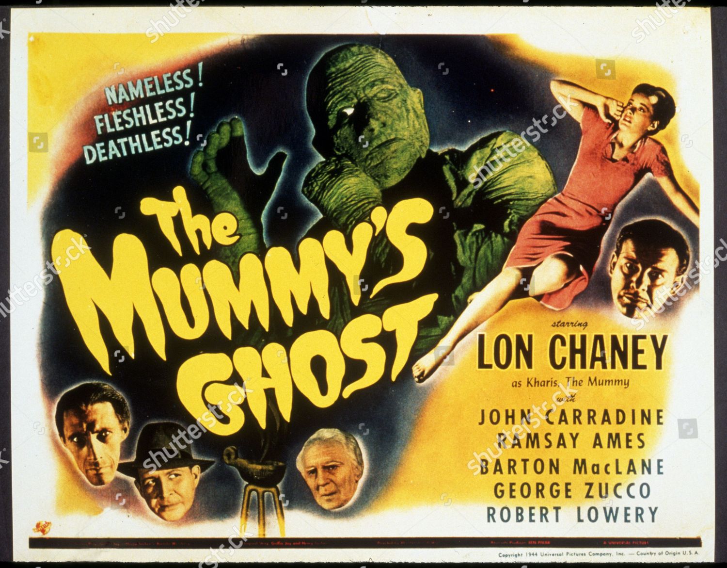 Film Stills Mummys Ghost 1944 Lon Editorial Stock Photo - Stock Image ...