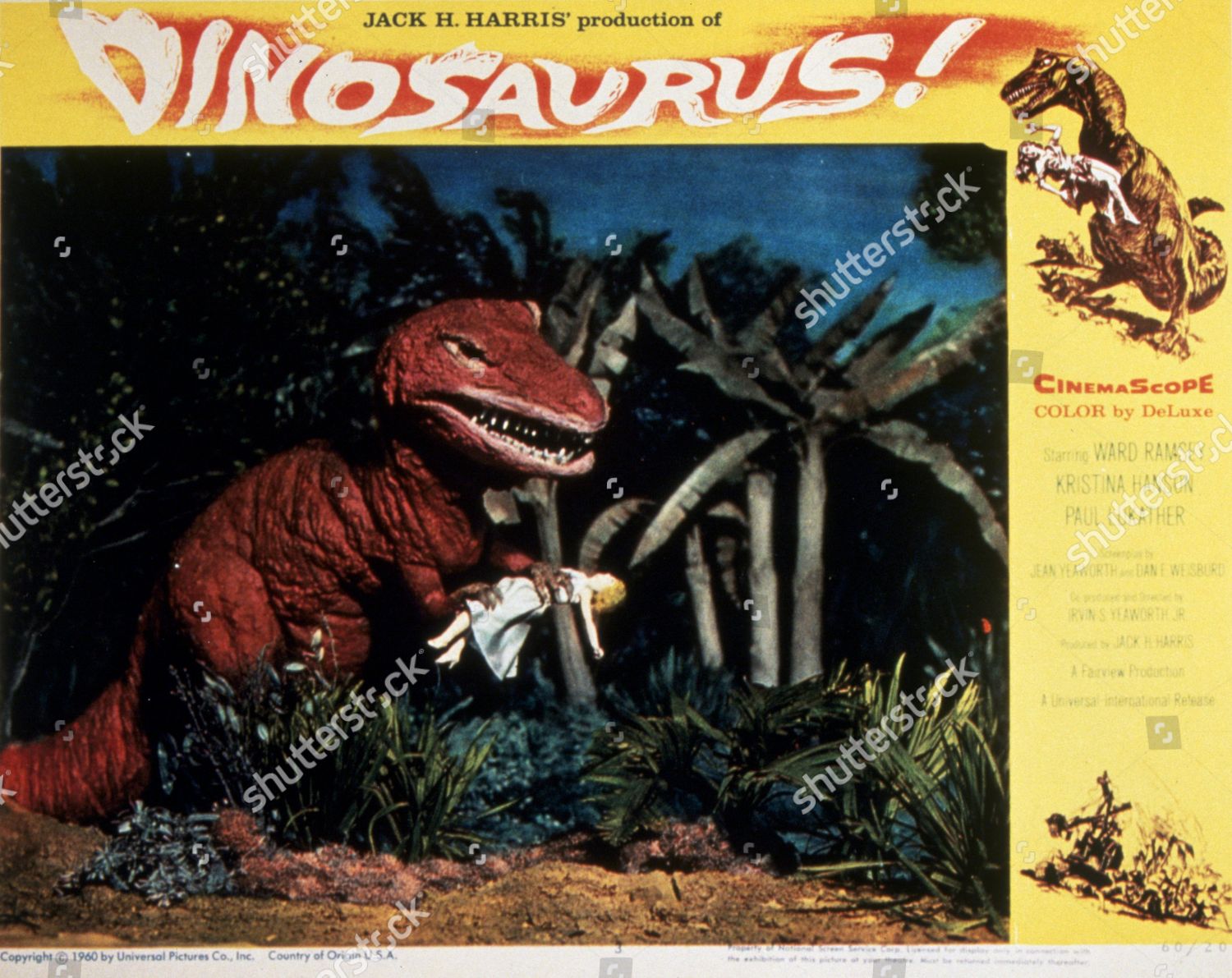 Film Stills Dinosaurus 1960 Irvin Yeaworth Editorial Stock Photo ...
