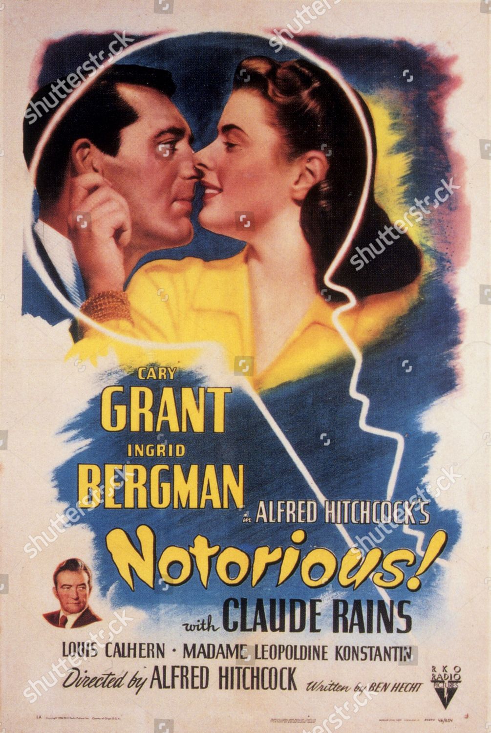 Film Stills Notorious 1946 Ingrid Bergman Editorial Stock Photo - Stock ...