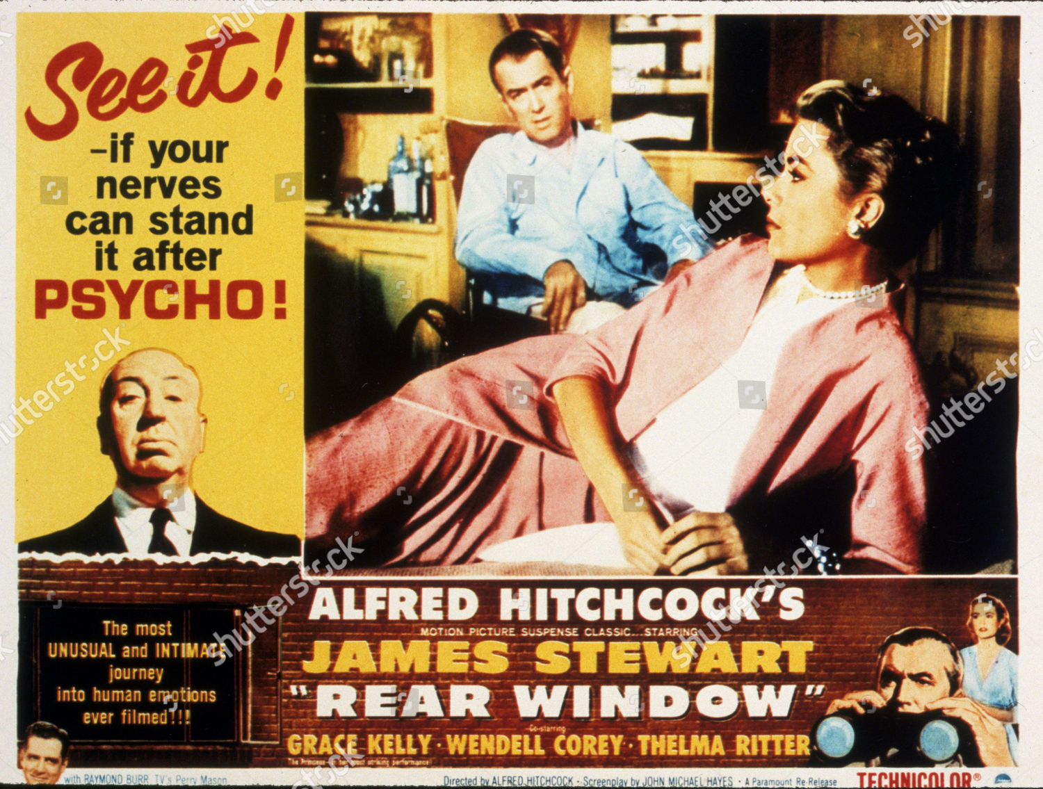Film Stills Rear Window 1954 Alfred Editorial Stock Photo - Stock Image ...