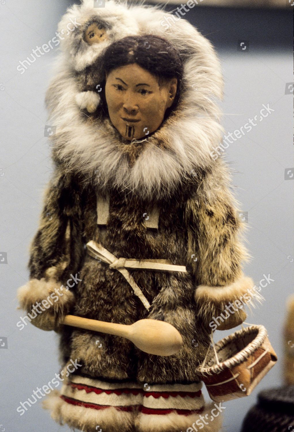 Native American Artifact Athabaskan Doll Carved Editorial Stock Photo ...