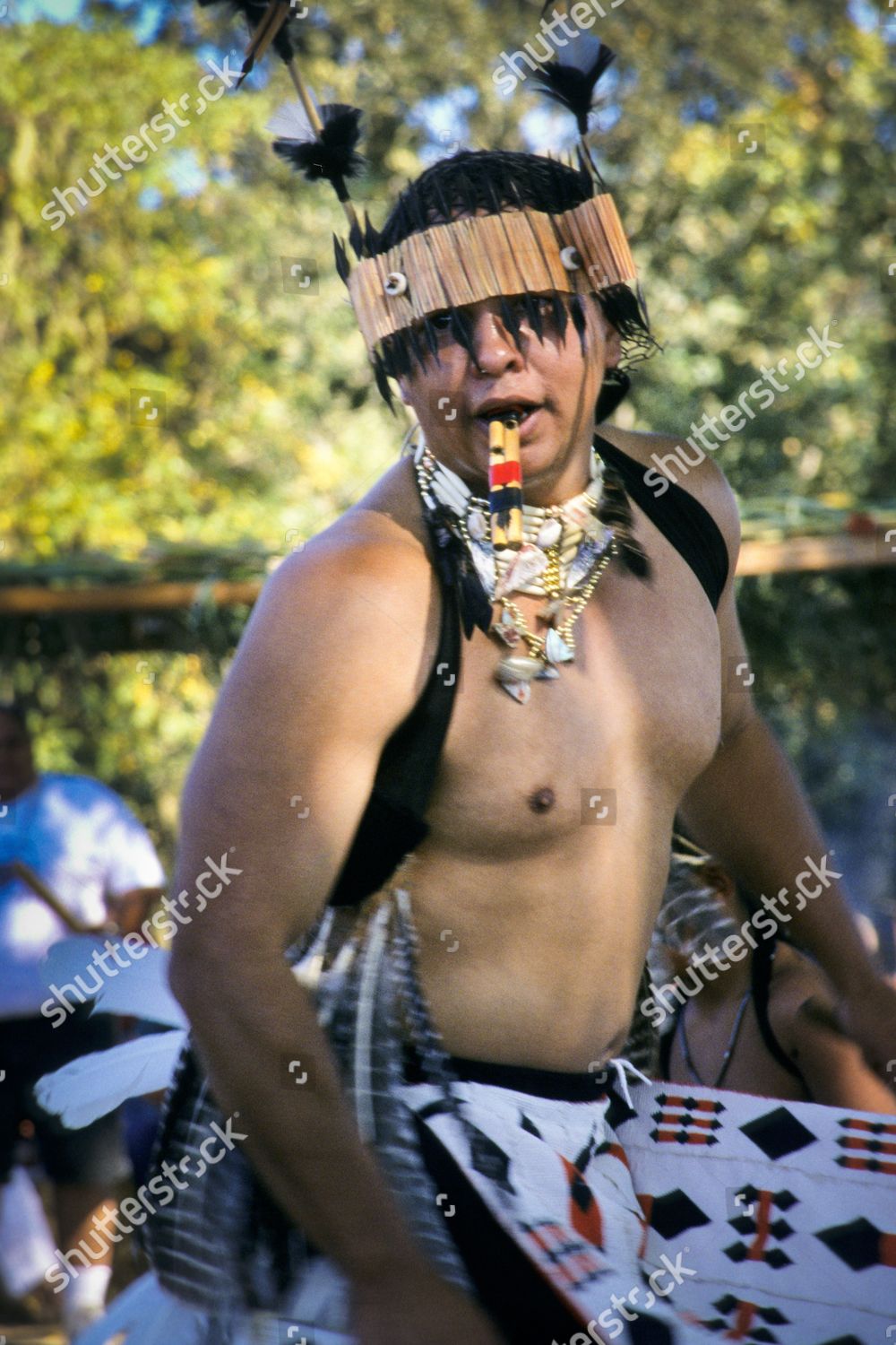 Pomo Man Dressed Traditional Flicker Headdress Editorial Stock Photo ...