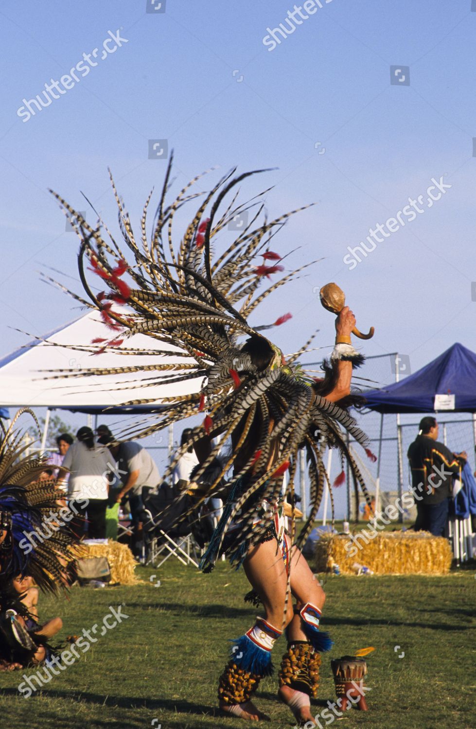 Aztec Man Dressed Regalia Large Traditional Editorial Stock Photo ...
