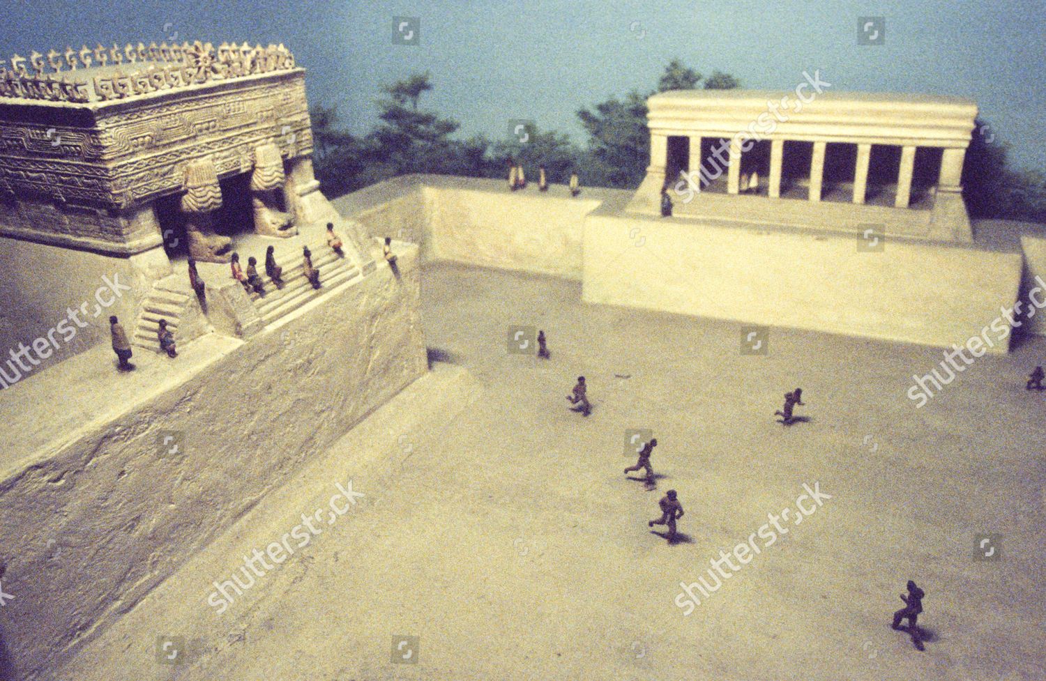 Museum Model Display Aztec Ball Court Editorial Stock Photo - Stock ...