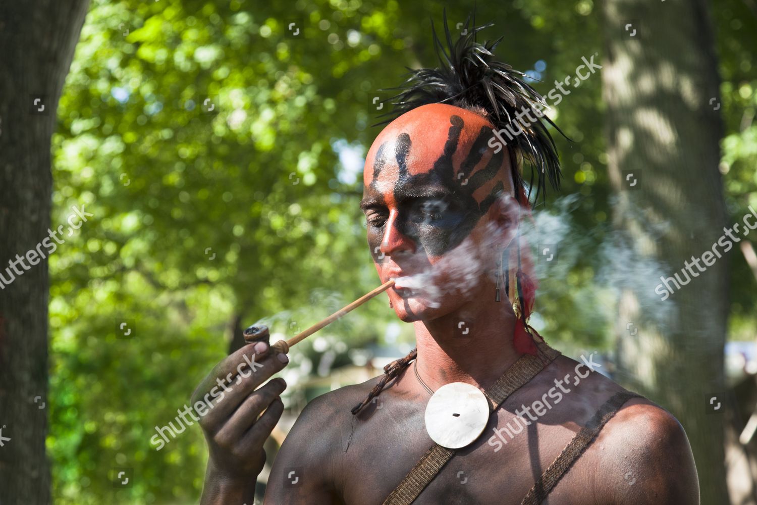 Close Native American Man Northeastern Tribes Editorial Stock Photo ...