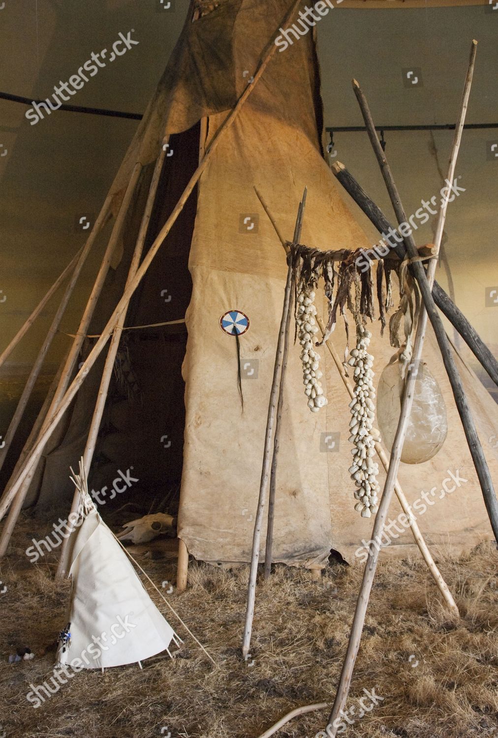 Tipi Made Buffalo Hides Toy Tipi Editorial Stock Photo - Stock Image ...