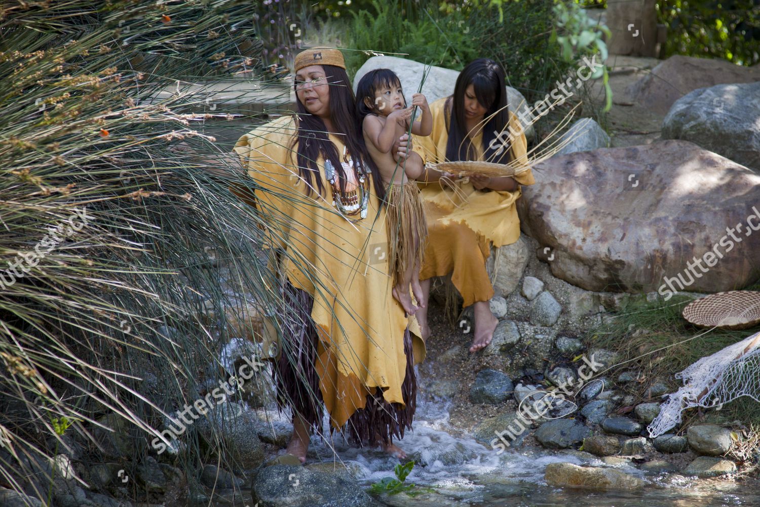 California Native Mission Indian Three Generation Editorial Stock Photo ...