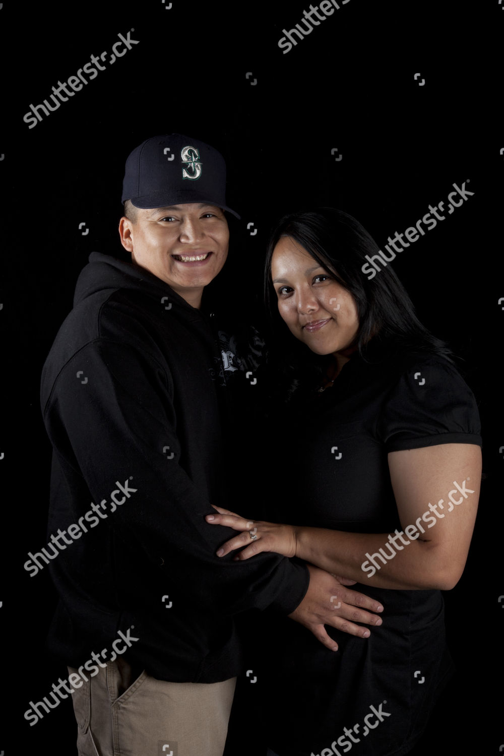 Native American Girlfriend Boyfriend Couple Embracing Editorial Stock ...
