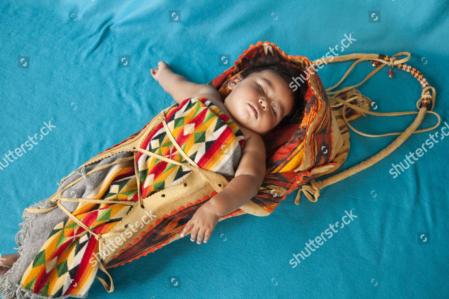 Sleeping Native American Baby Santa Clara Editorial Stock Photo - Stock ...