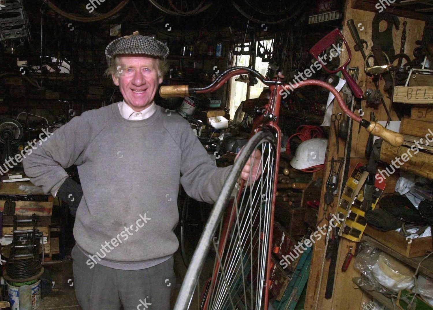 Dougie Smith Penny Farthing Bicycle Rebuilt Editorial Stock Photo ...