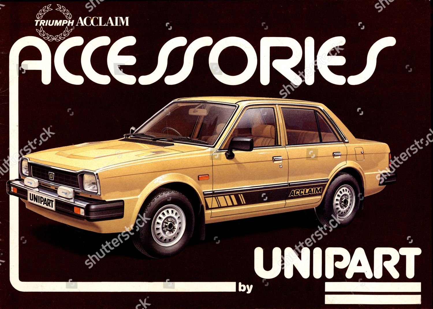 Triumph Acclaim Unipart Brochure Editorial Stock Photo - Stock Image ...