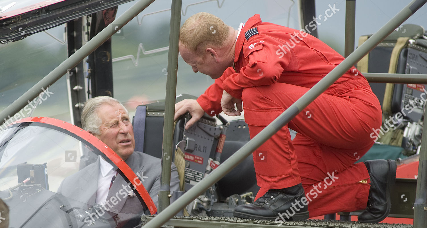 Prince Charles Cockpit Red Arrows Jet Editorial Stock Photo - Stock ...