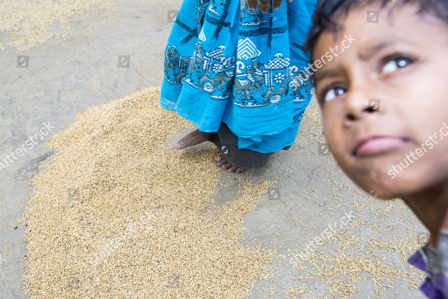 Villagers Remote Subsistence Farming Village On Editorial Stock Photo ...