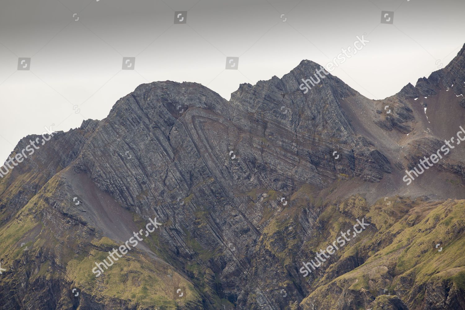 Great Example Folded Rocks Showing Pressures Editorial Stock Photo ...