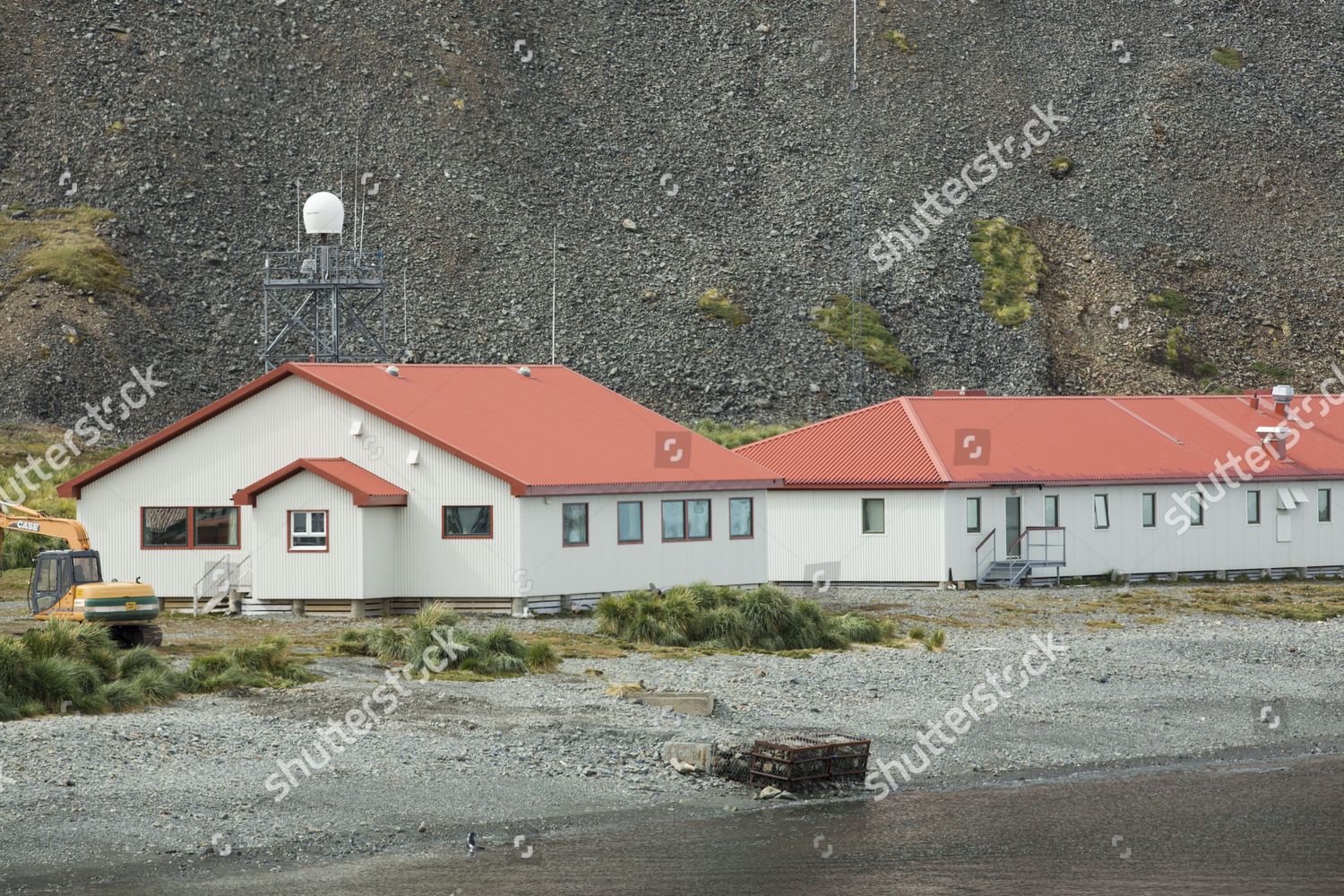 British Antarctic Survey Base Grytviken On Editorial Stock Photo ...