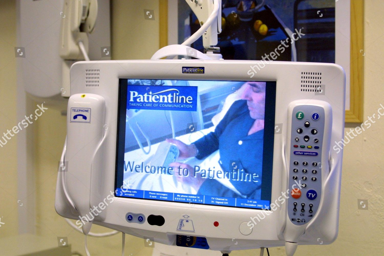 Bedside Computer Terminal Which Gives Patients Editorial Stock Photo ...