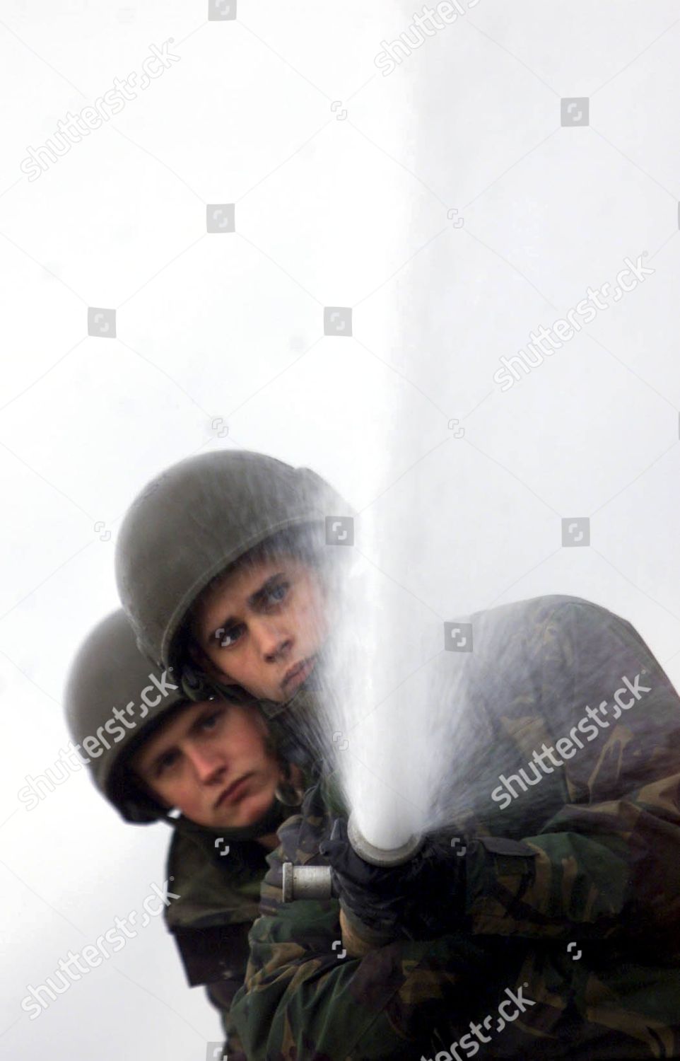 Royal Navy Practising Fire Hose Editorial Stock Photo - Stock Image ...