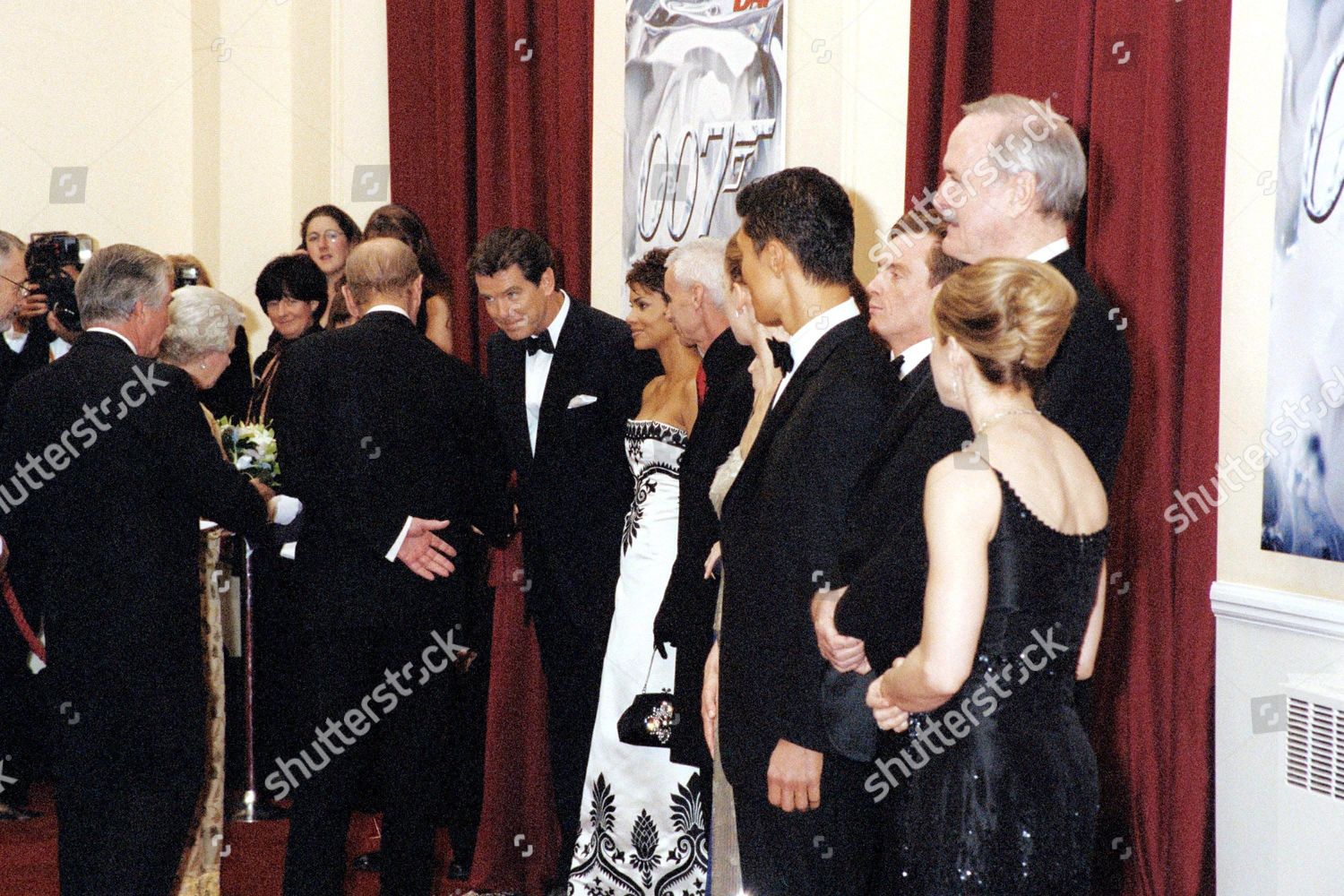 Prince Philip Meeting Pierce Brosnan Madonna Editorial Stock Photo ...