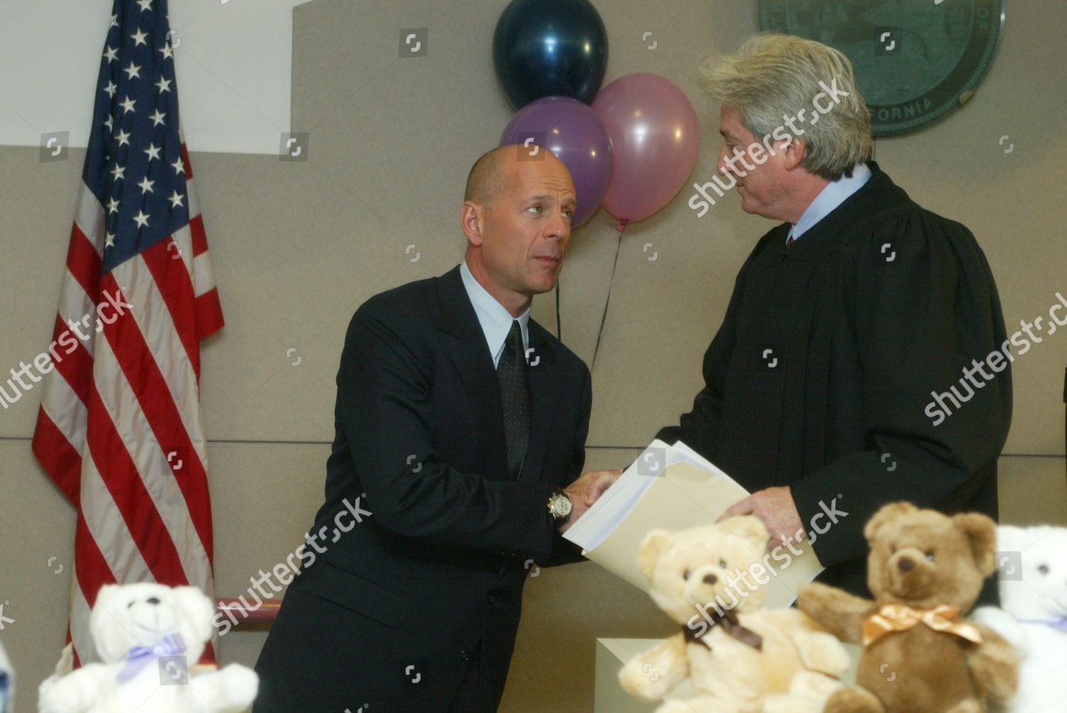 Bruce Willis Judge Michael Nash Editorial Stock Photo - Stock Image ...