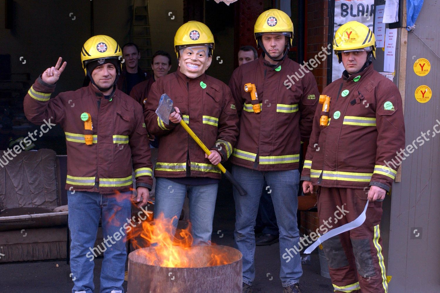 Vip Joins Picket Line Support Fireman Editorial Stock Photo - Stock ...