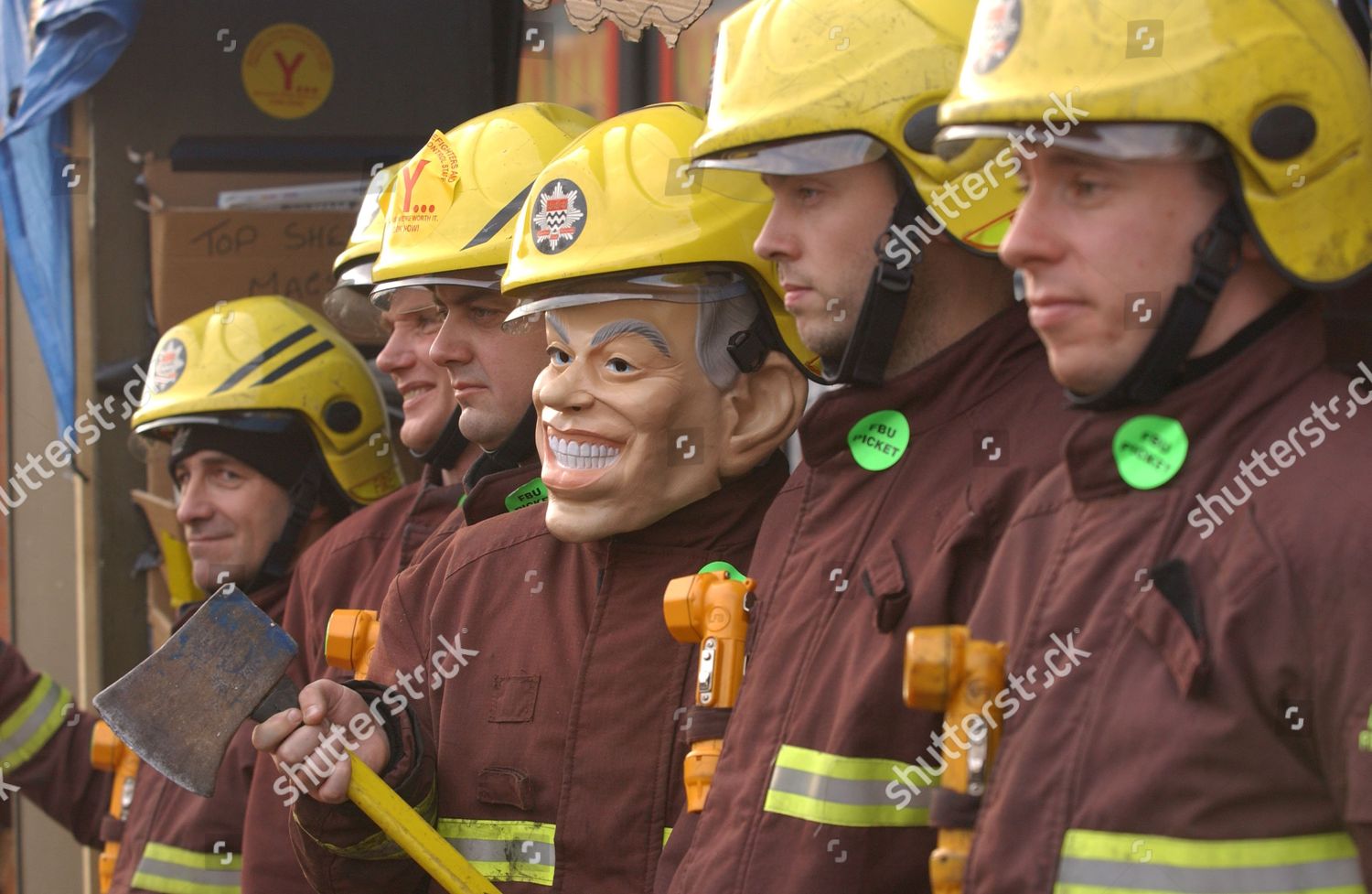 Vip Joins Picket Line Support Fireman Editorial Stock Photo - Stock ...