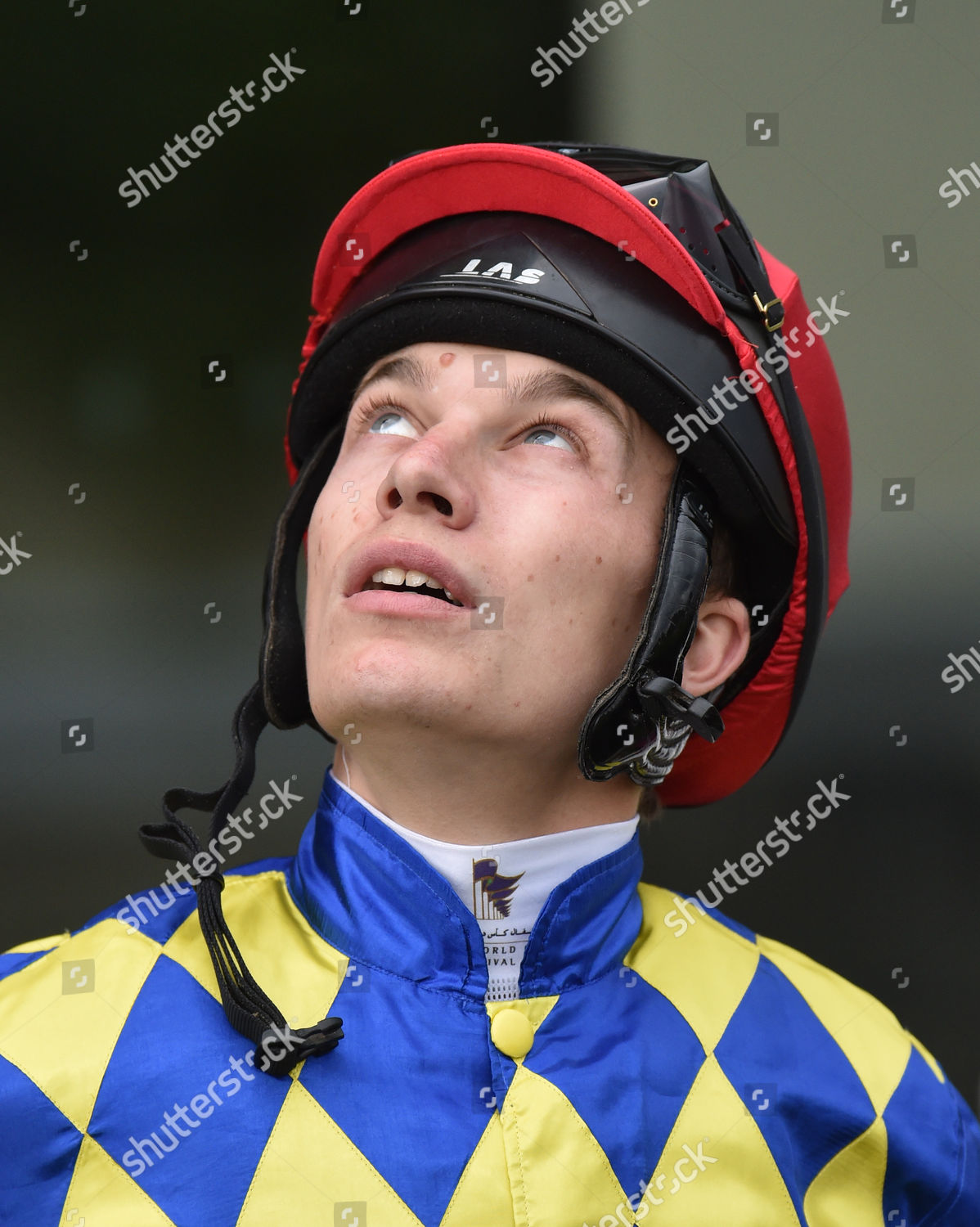 Luke Morris Jockey Looks Sky See Editorial Stock Photo - Stock Image ...