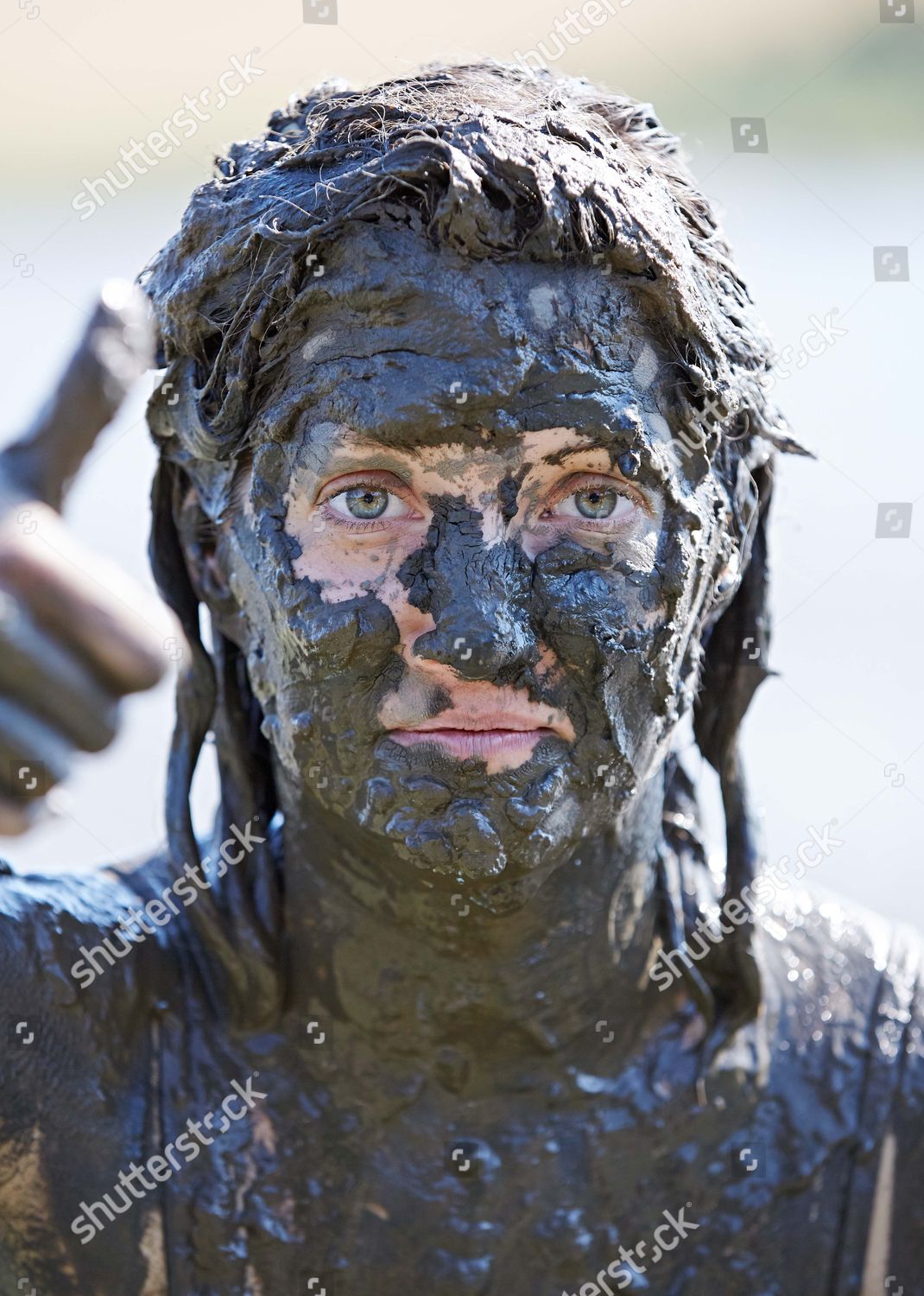 Festival Goer Enjoying Mud Baths Editorial Stock Photo - Stock Image ...