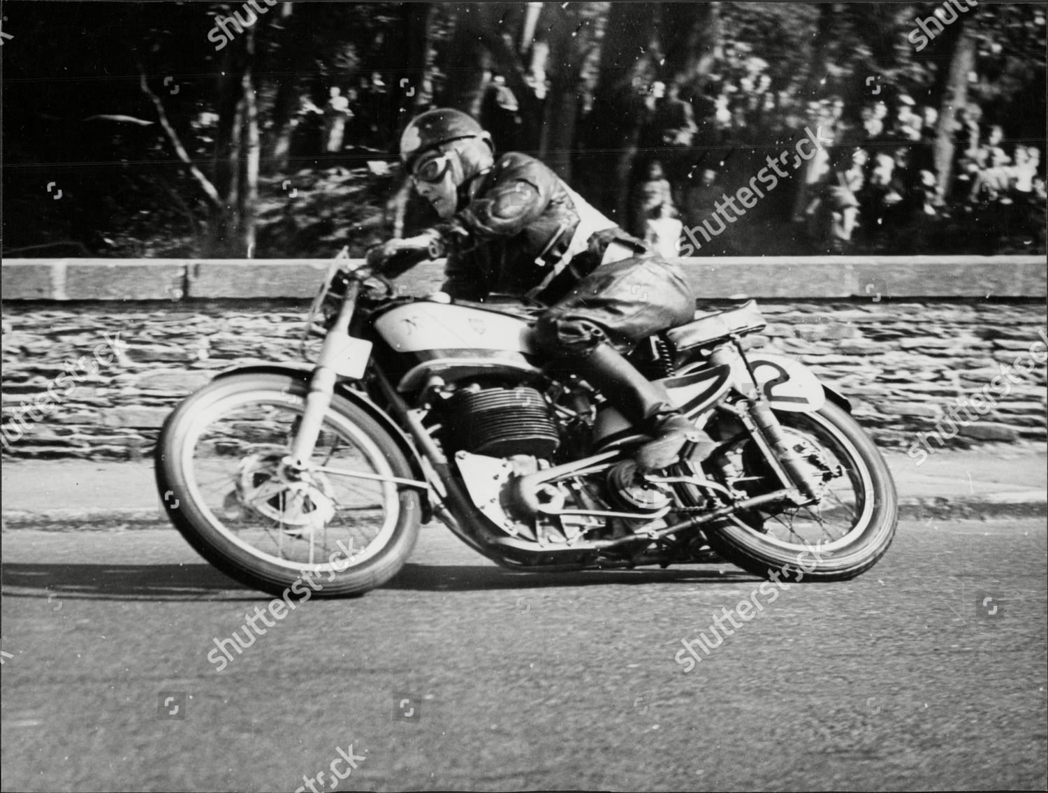 Motorcycle Racer Cromie Mccandless Riding His Editorial Stock Photo ...