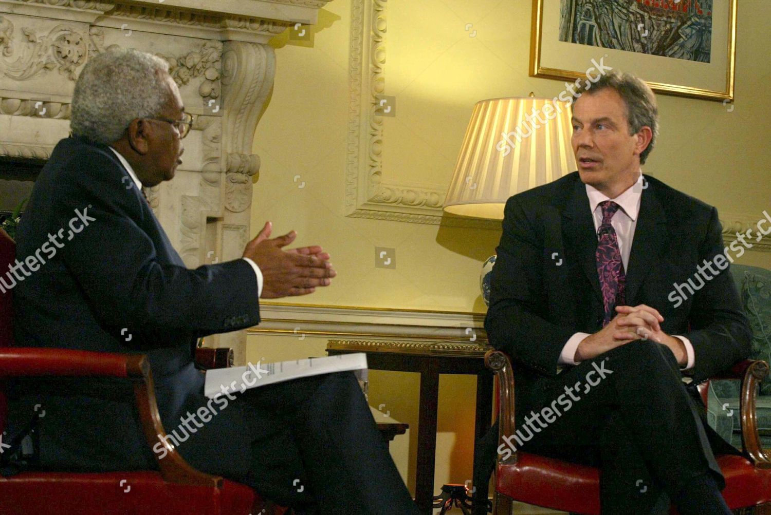 Tony Blair Sir Trevor Mcdonald Editorial Stock Photo - Stock Image ...
