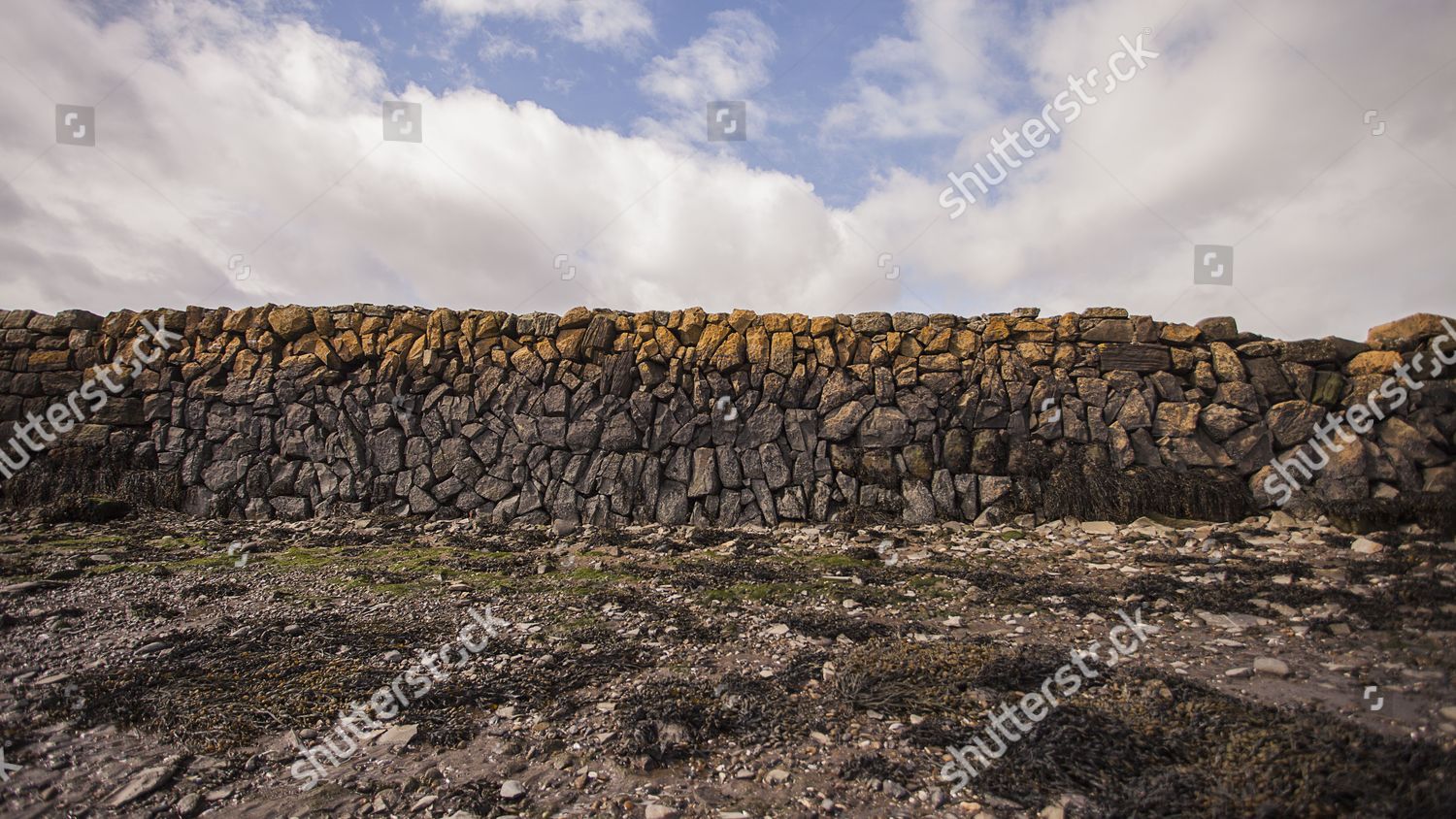Dry Stone Wall Scotland Britain Editorial Stock Photo - Stock Image ...