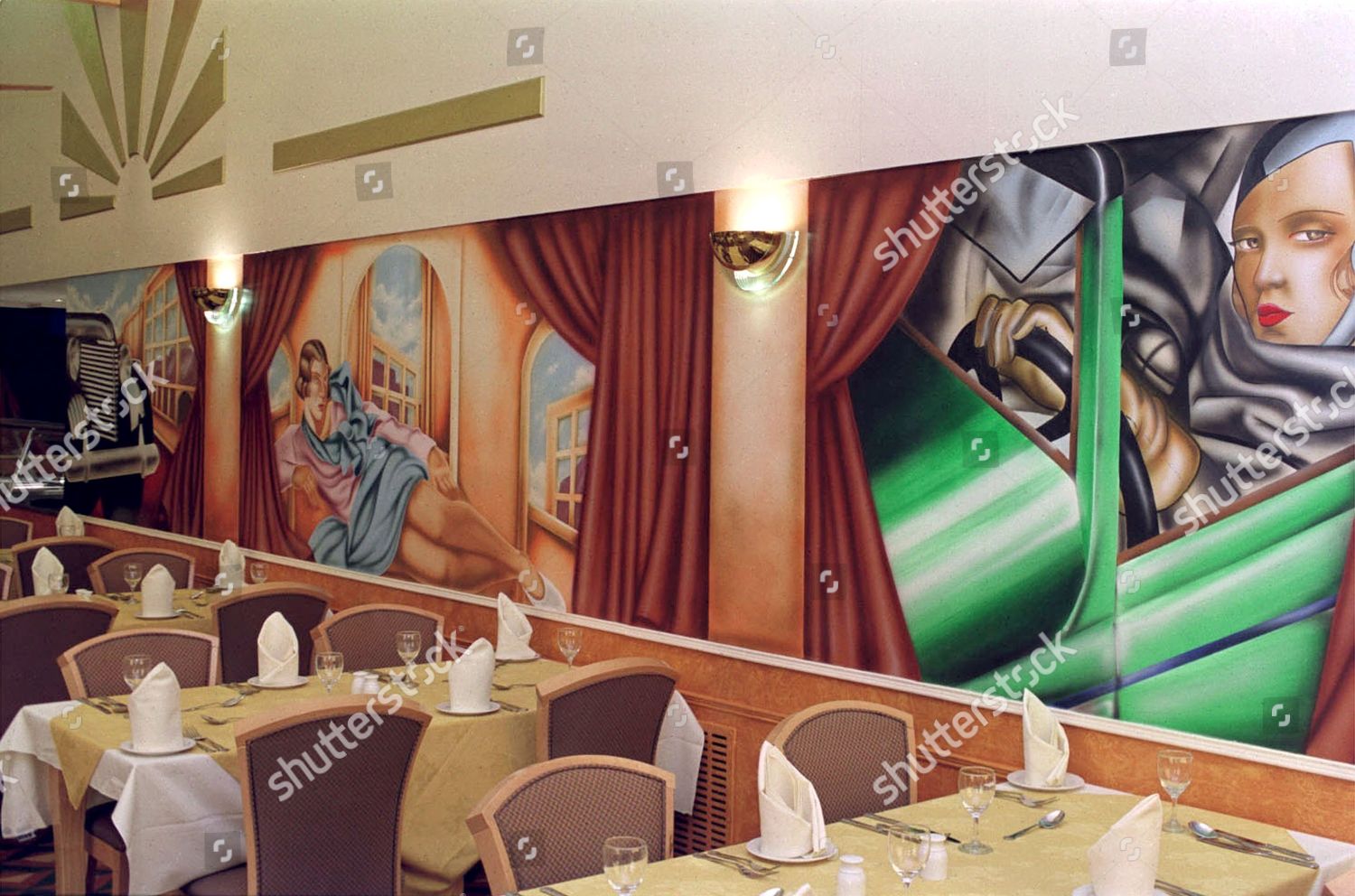 Mural Hotel Restaurant Maintains Deco Theme Editorial Stock Photo ...