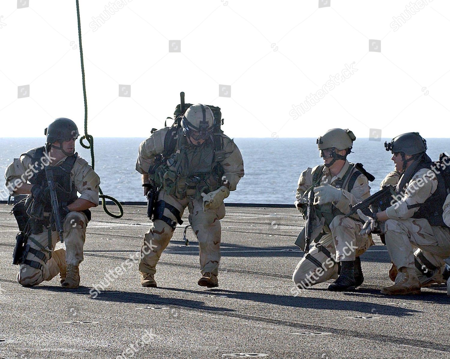 Us Navy Seal Fast Ropes Deck Editorial Stock Photo - Stock Image ...