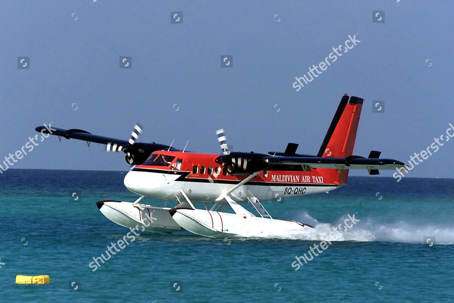 Seaplane Landing Kanuhura Resort Hotel Editorial Stock Photo - Stock ...