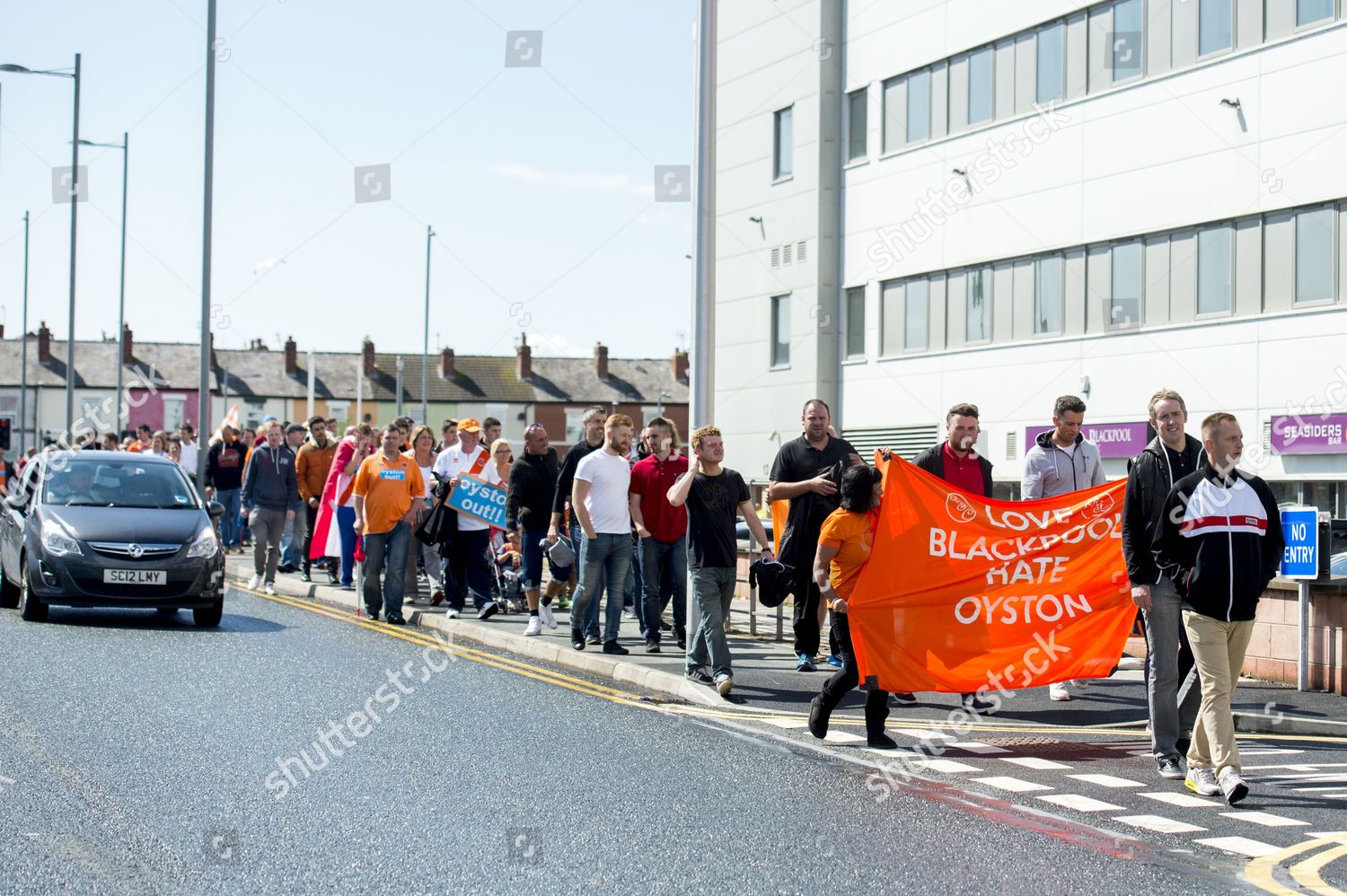 Blackpool Fans Protest Against Karl Oyston Editorial Stock Photo ...