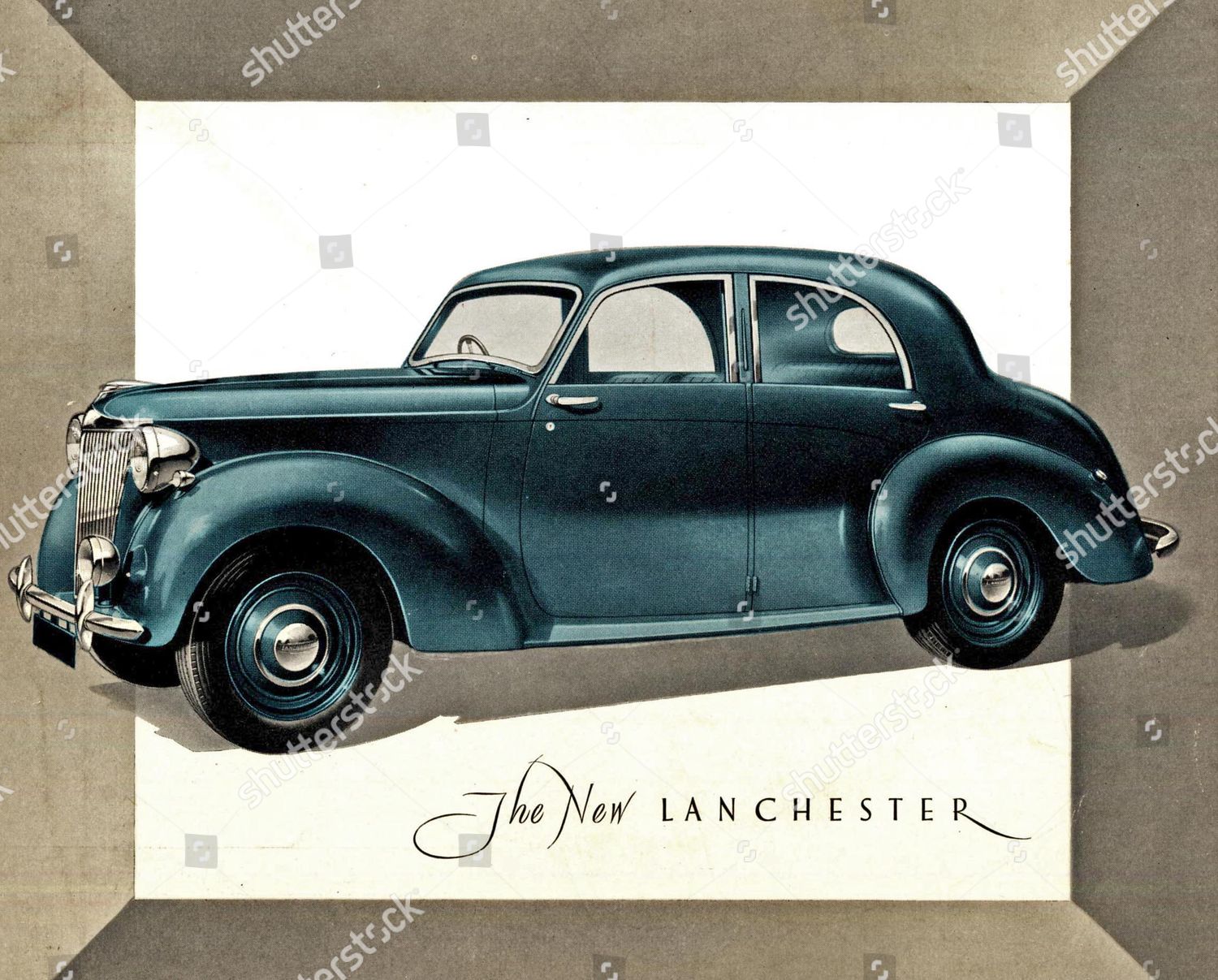 Lanchester 10 Brochure Shot Editorial Stock Photo - Stock Image ...