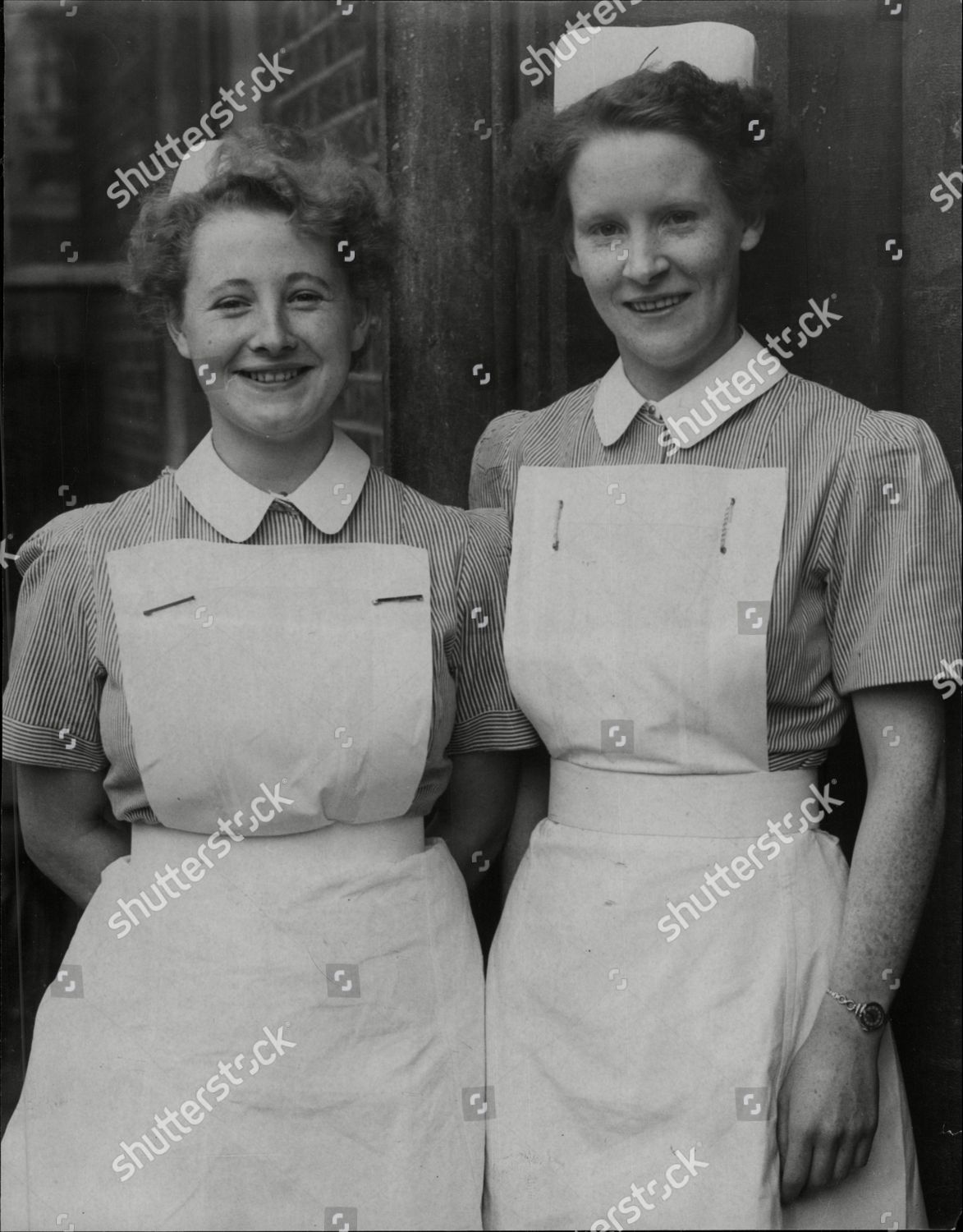 Nurses Margaret Dowling Elizabeth Cunningham Who Editorial Stock Photo ...
