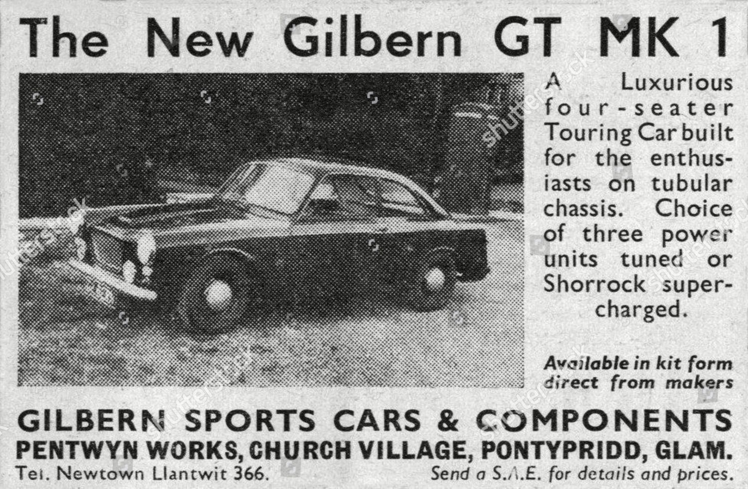 1964 Gilbern Gt Original Advert Editorial Stock Photo - Stock Image ...
