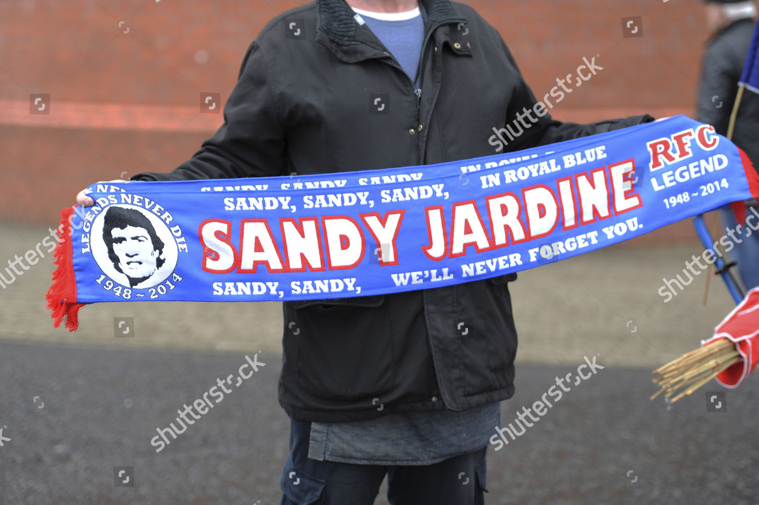 Merchandise Rangers Legend Player Sandy Jardine Editorial Stock Photo ...